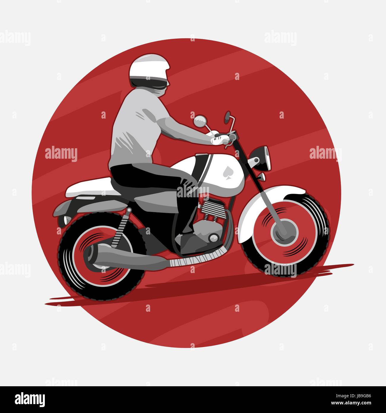 Man riding cafe racer motorcycle hi-res stock photography and images ...