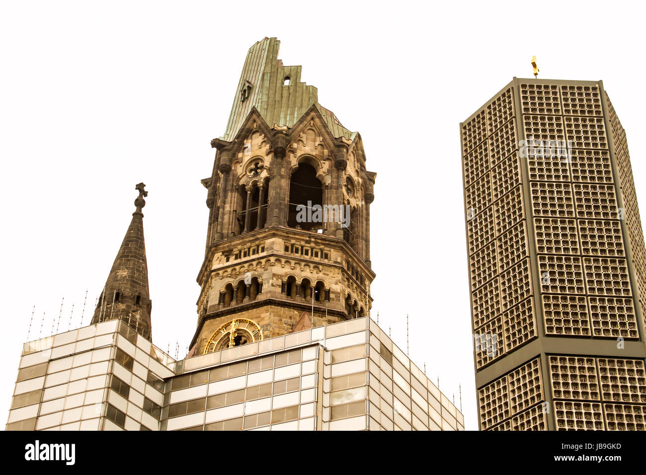 Memorial Kaiser Wilhelm Church in Berlin, Germany, being restored Stock ...