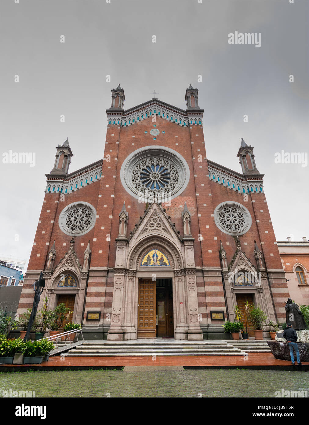 Facade of St. Anthony of Padua Church, the largest Roman Catholic ...