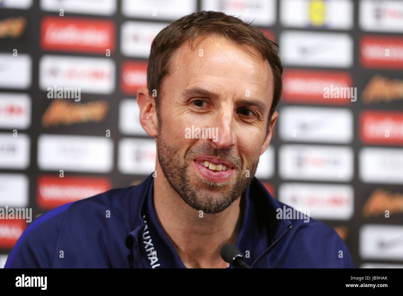 England manager Gareth Southgate during a press conference at Hampden ...