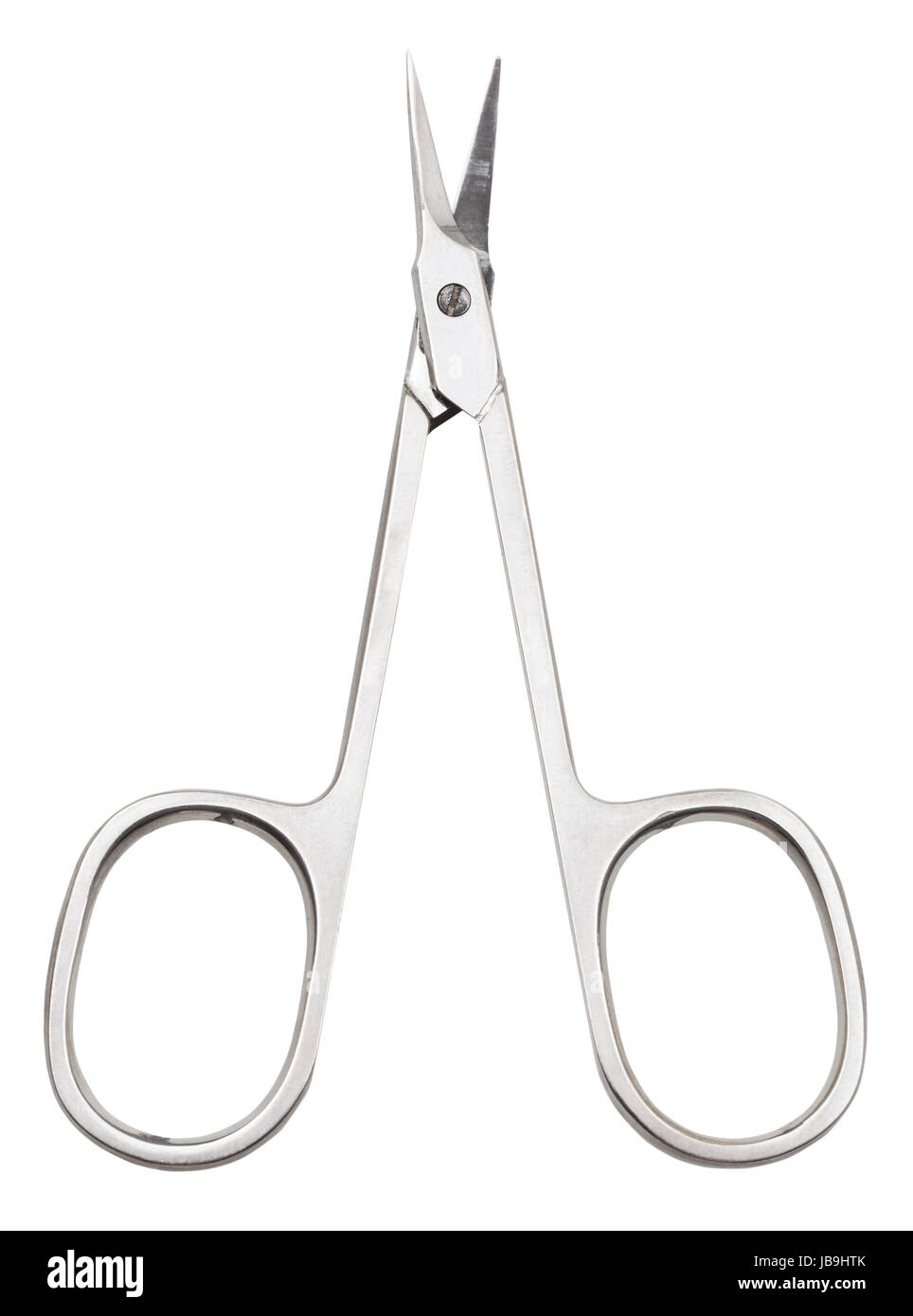 open cuticle scissors isolated on white background Stock Photo - Alamy