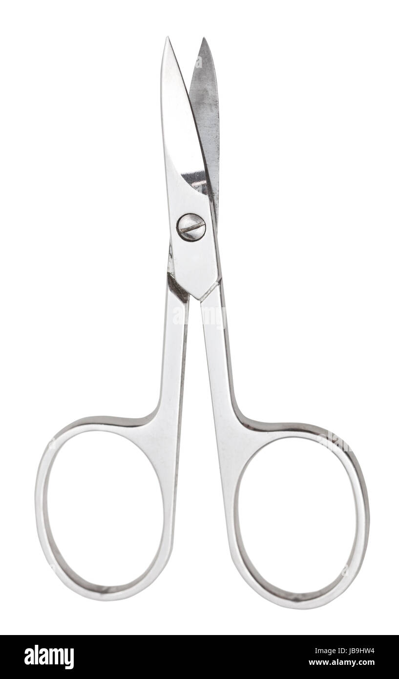 manicure nail scissors isolated on white background Stock Photo - Alamy
