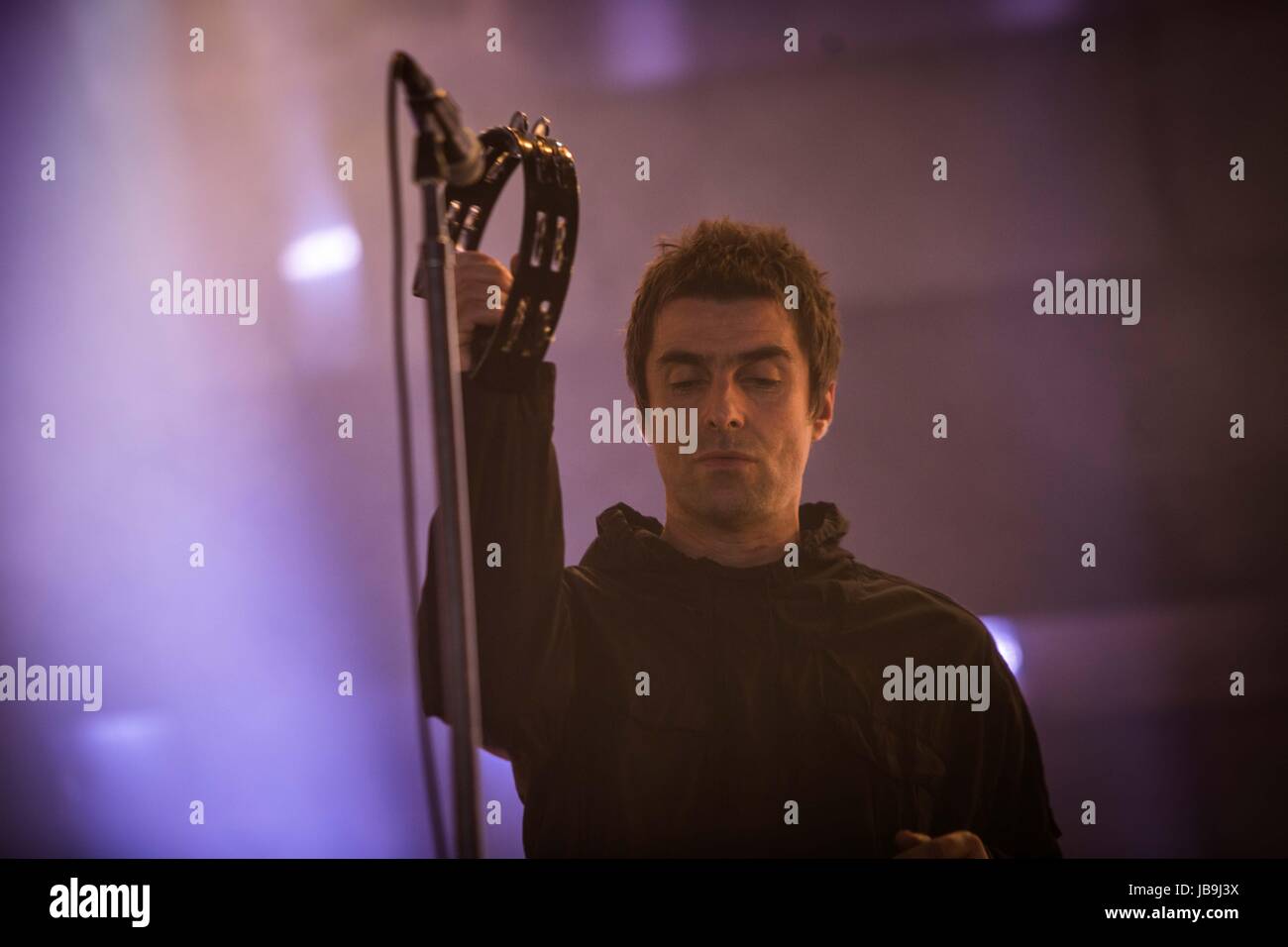 The british singer and song-writer Liam Gallagher pictured on stage as ...