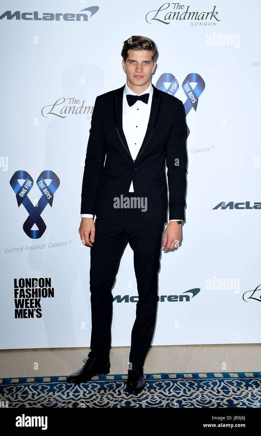 Toby Huntington-Whiteley attending the One for the Boys Fashion Ball ...