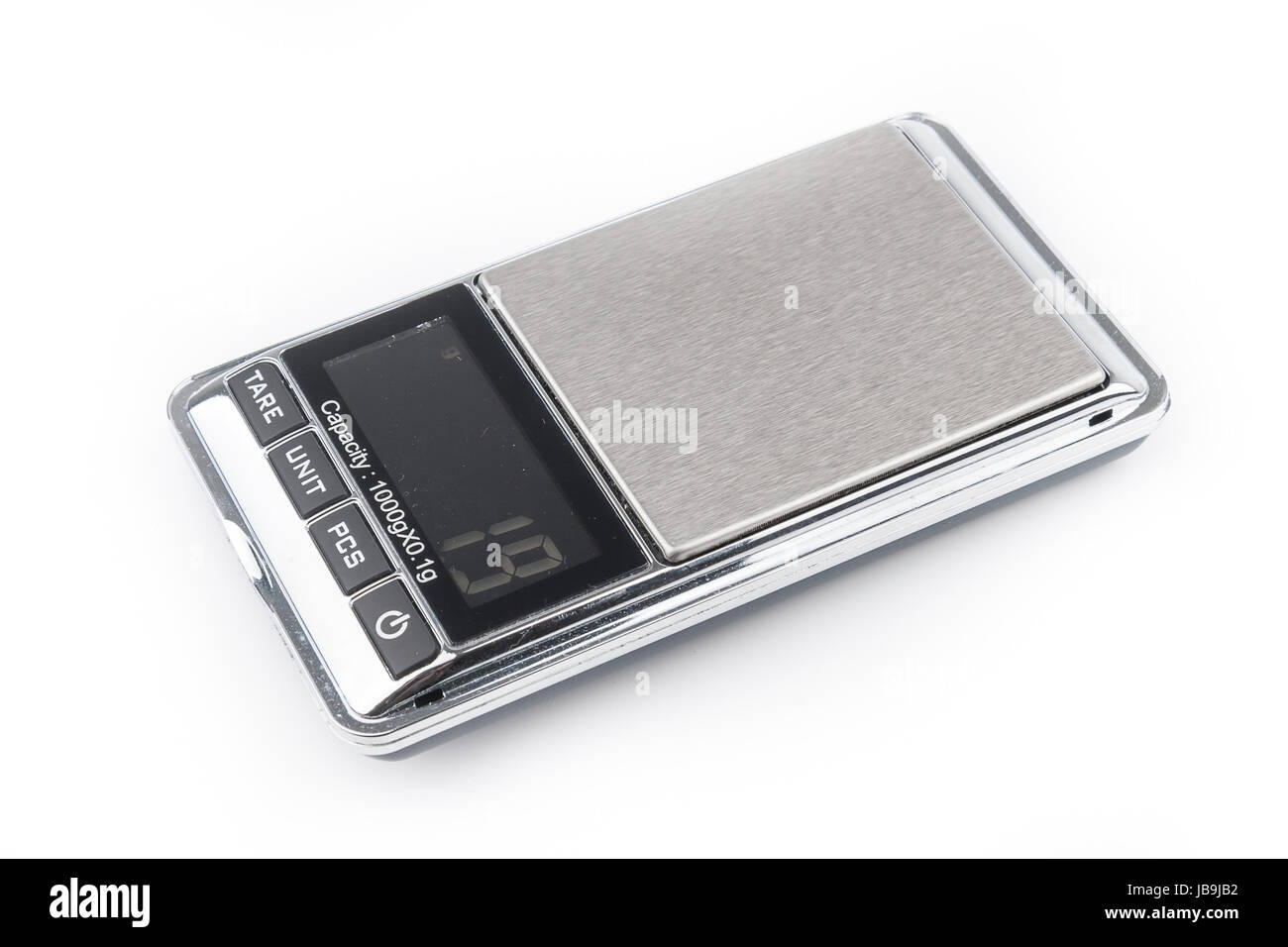 Digital scales isolated on white background Stock Photo - Alamy