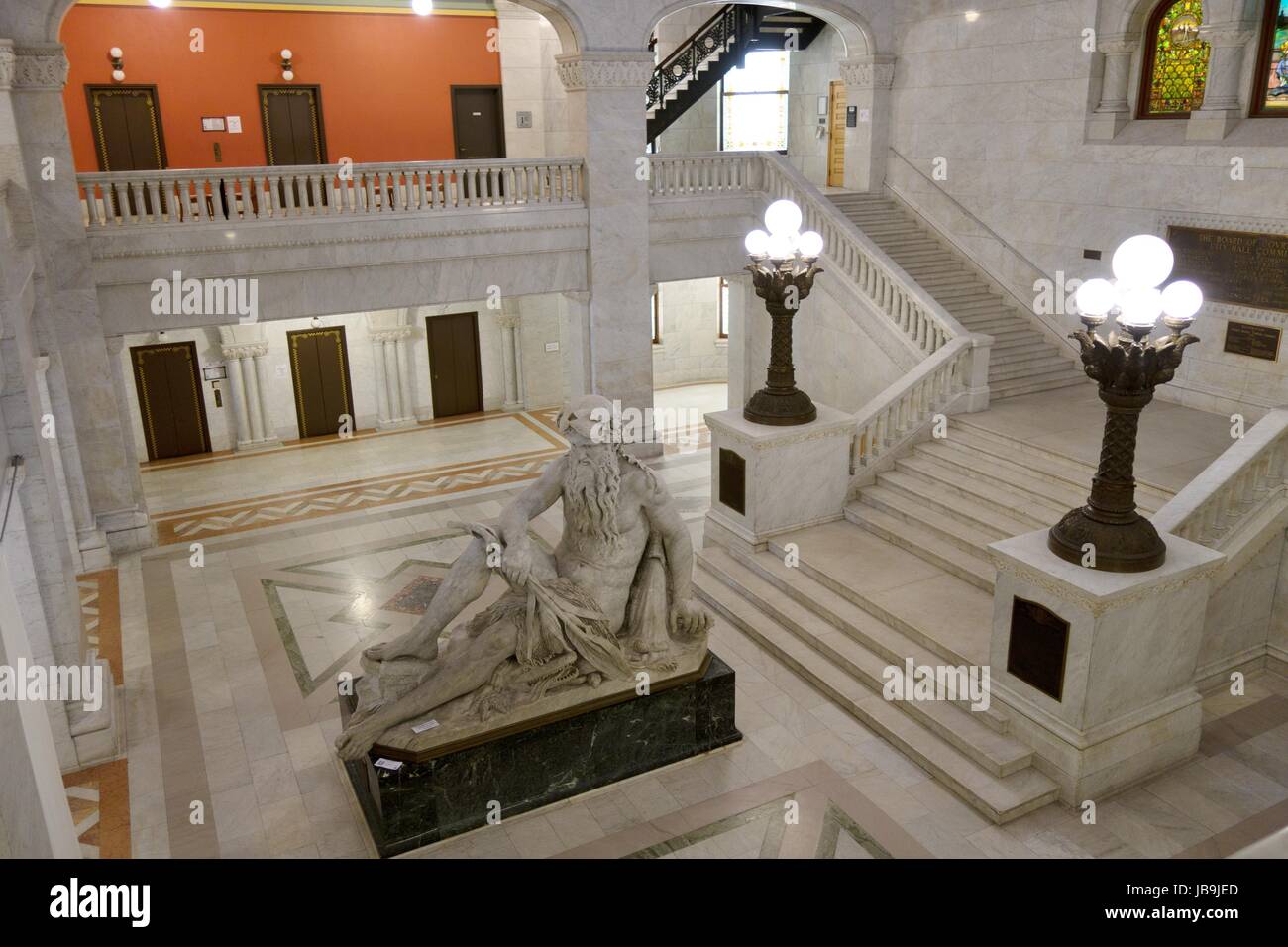 The Father of Waters statue in the Municipal Building in Minneapolis ...
