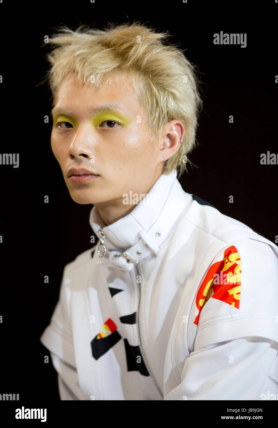 Models at the Topman Design transition presentation during the London ...