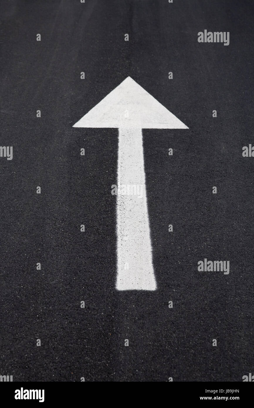 Arrow Signs Asphalt Road Arrow Symbol Stock Photos & Arrow Signs ...