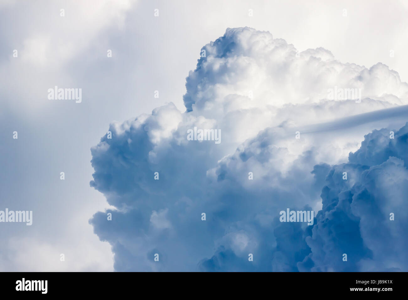 Pre storm clouds in the blue sky. Five minutes before rain rain Stock ...