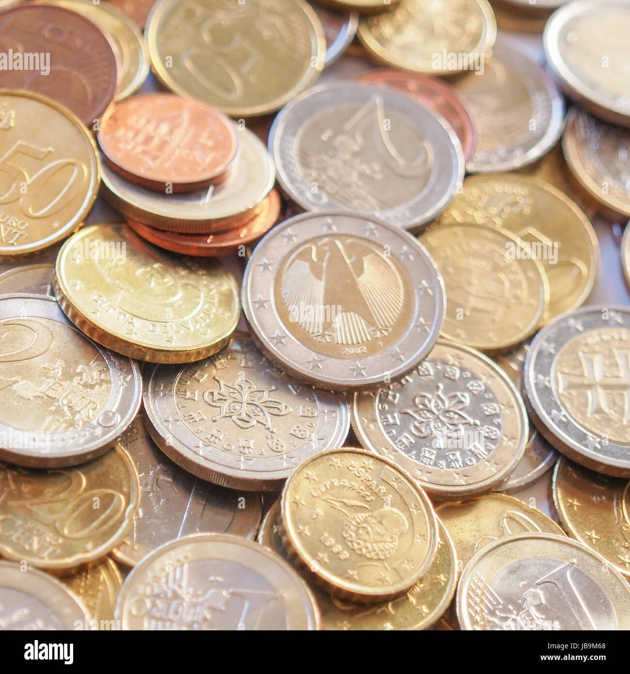 Euro coins currency of the European union Stock Photo - Alamy