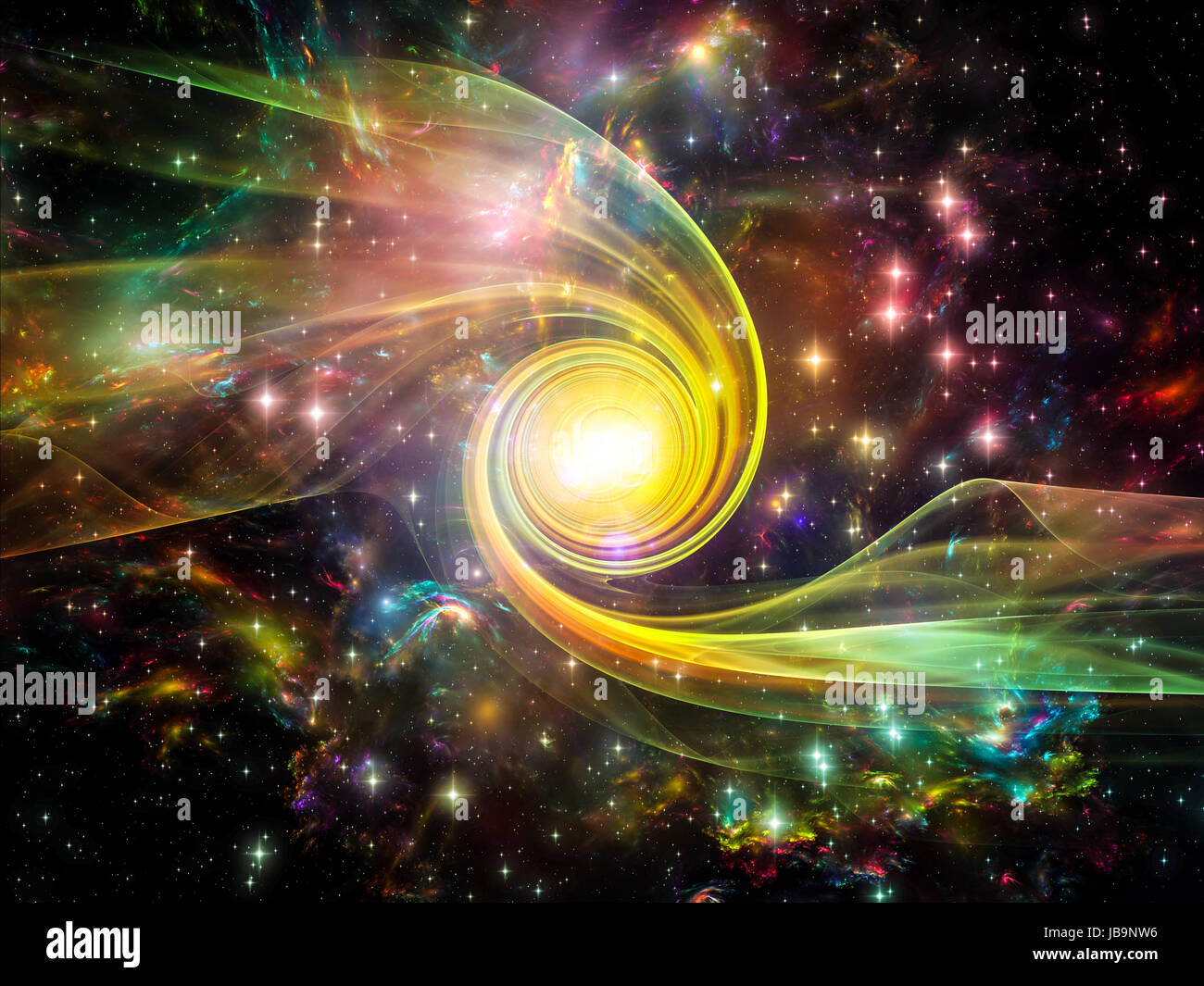 Space Vortex series. Artistic abstraction composed of translucent ...