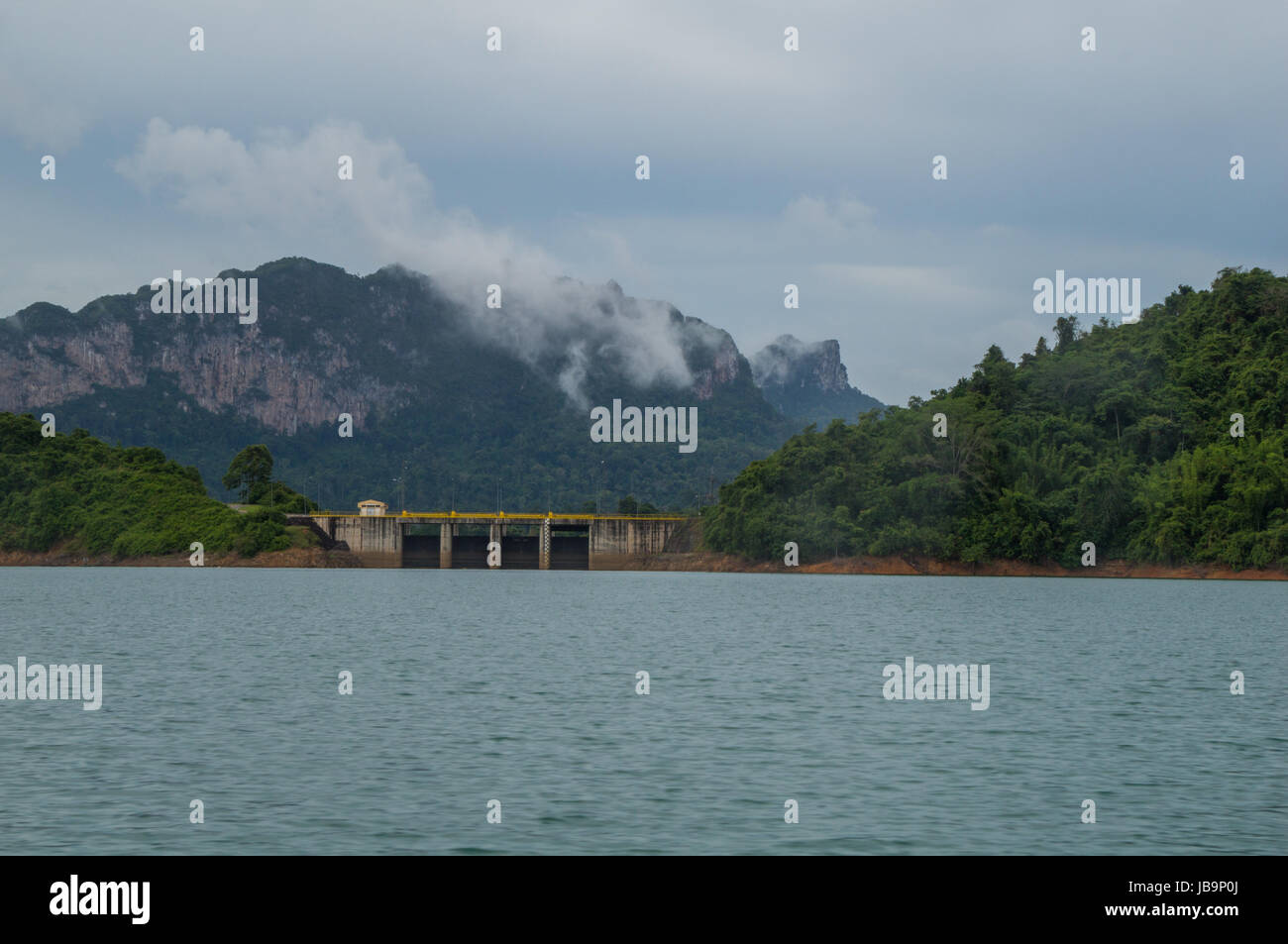 The Ratchaprapa dam in Thailand seen from the lake Stock Photo - Alamy