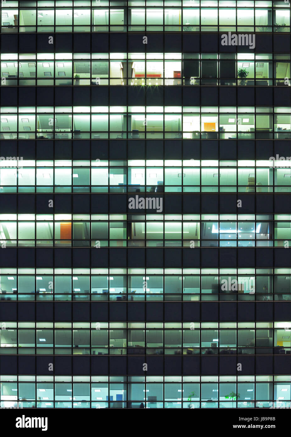 Modern building at night Stock Photo - Alamy