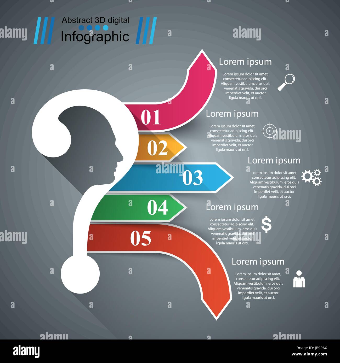 Business infographics. Question mark Stock Vector Image & Art - Alamy
