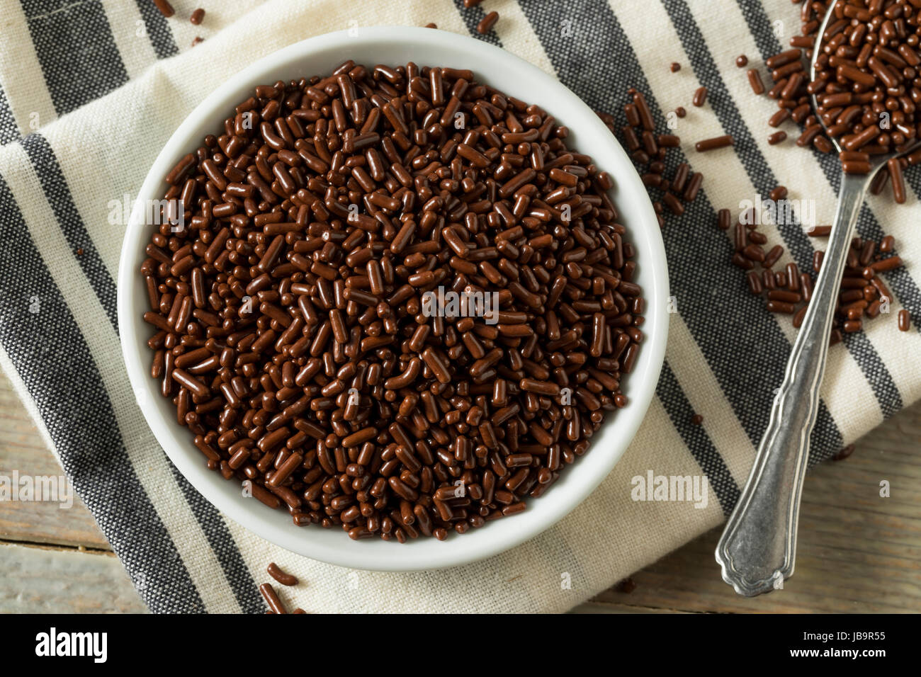Sweet Sugary Chocolate Sprinkles in a Bowl Stock Photo - Alamy
