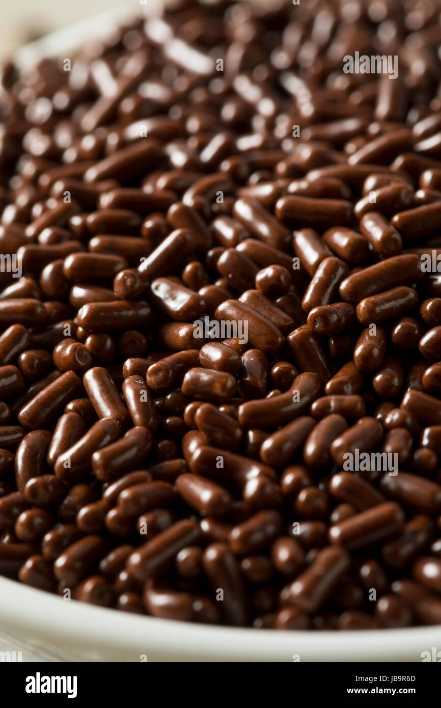 Sweet Sugary Chocolate Sprinkles in a Bowl Stock Photo - Alamy