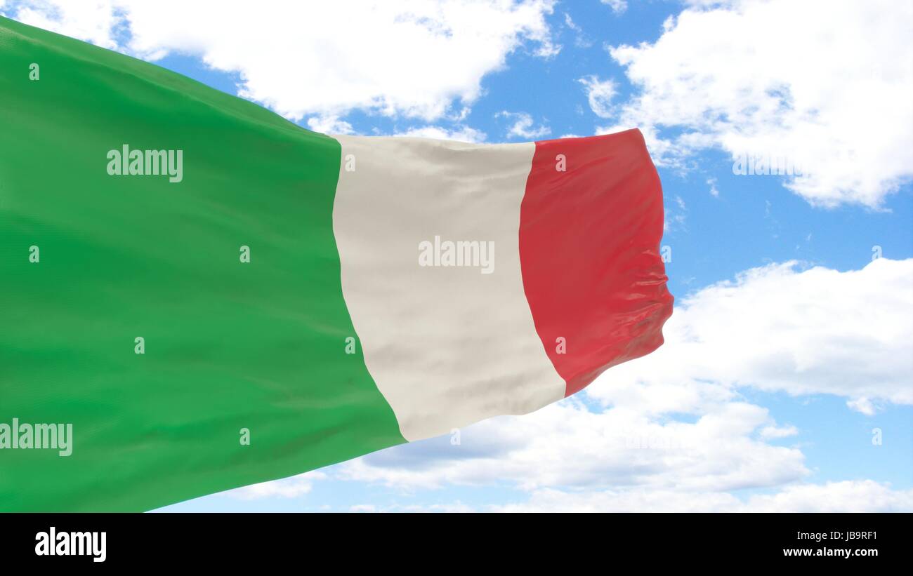 Waving flag of Italy Stock Photo - Alamy