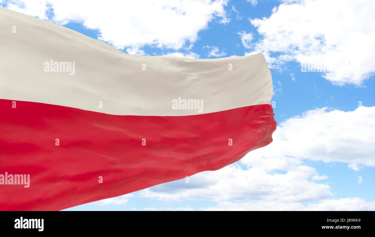 Waving flag of Poland Stock Photo - Alamy