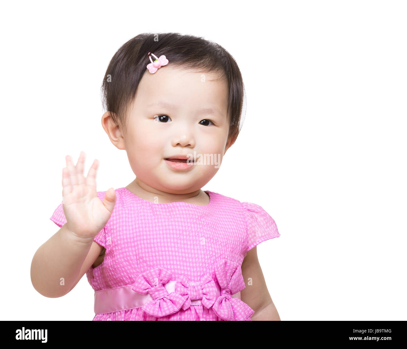 Little girl say hi Stock Photo - Alamy