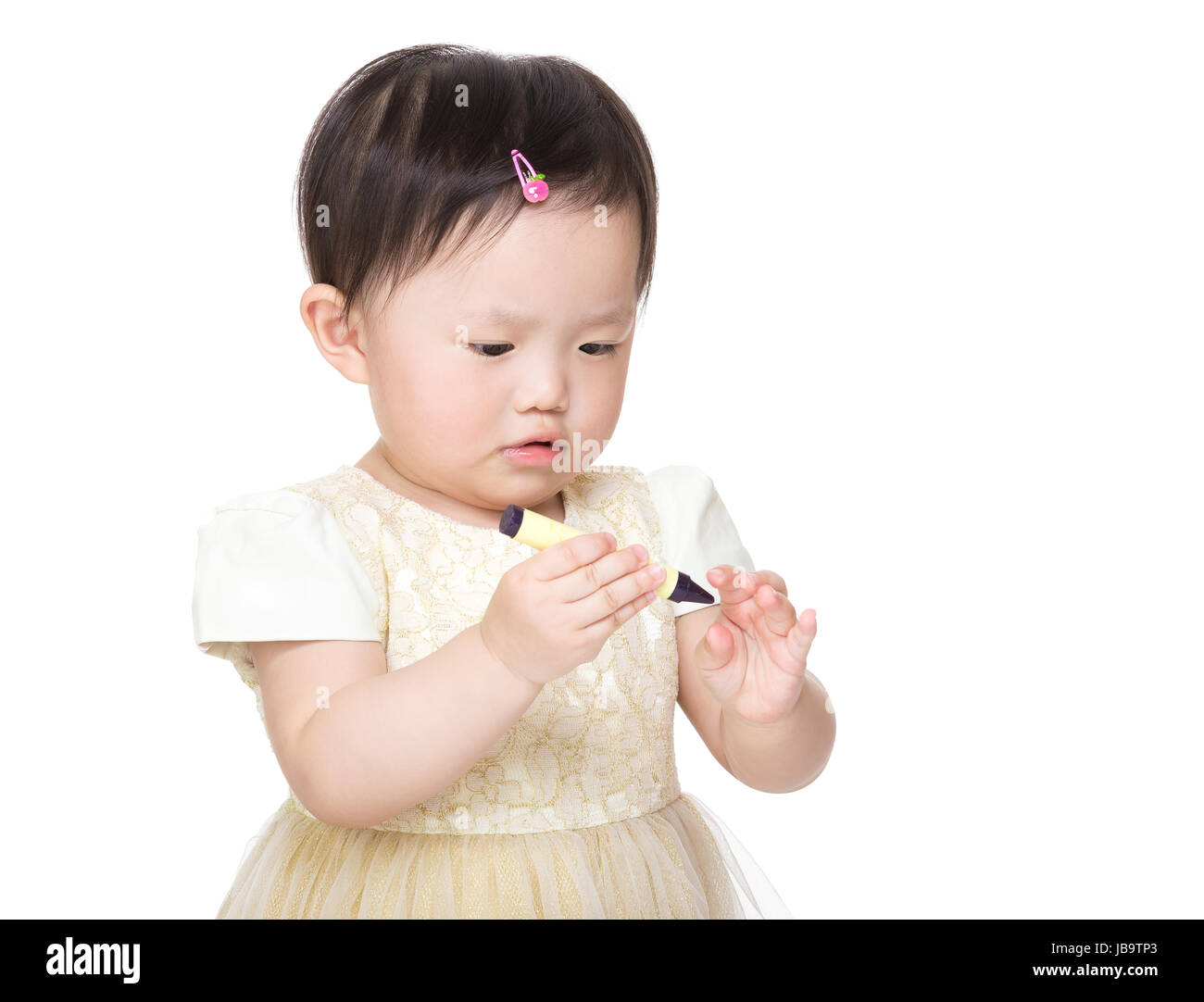 Little kids holding pencil isolated hi-res stock photography and images ...