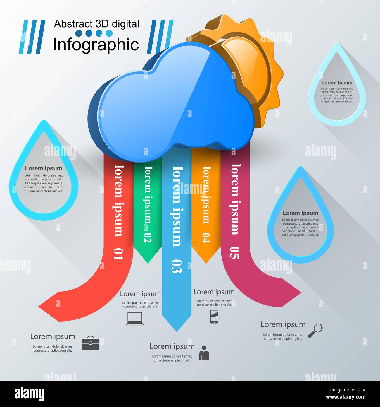 Weather forecast infographics design elements hi-res stock photography ...