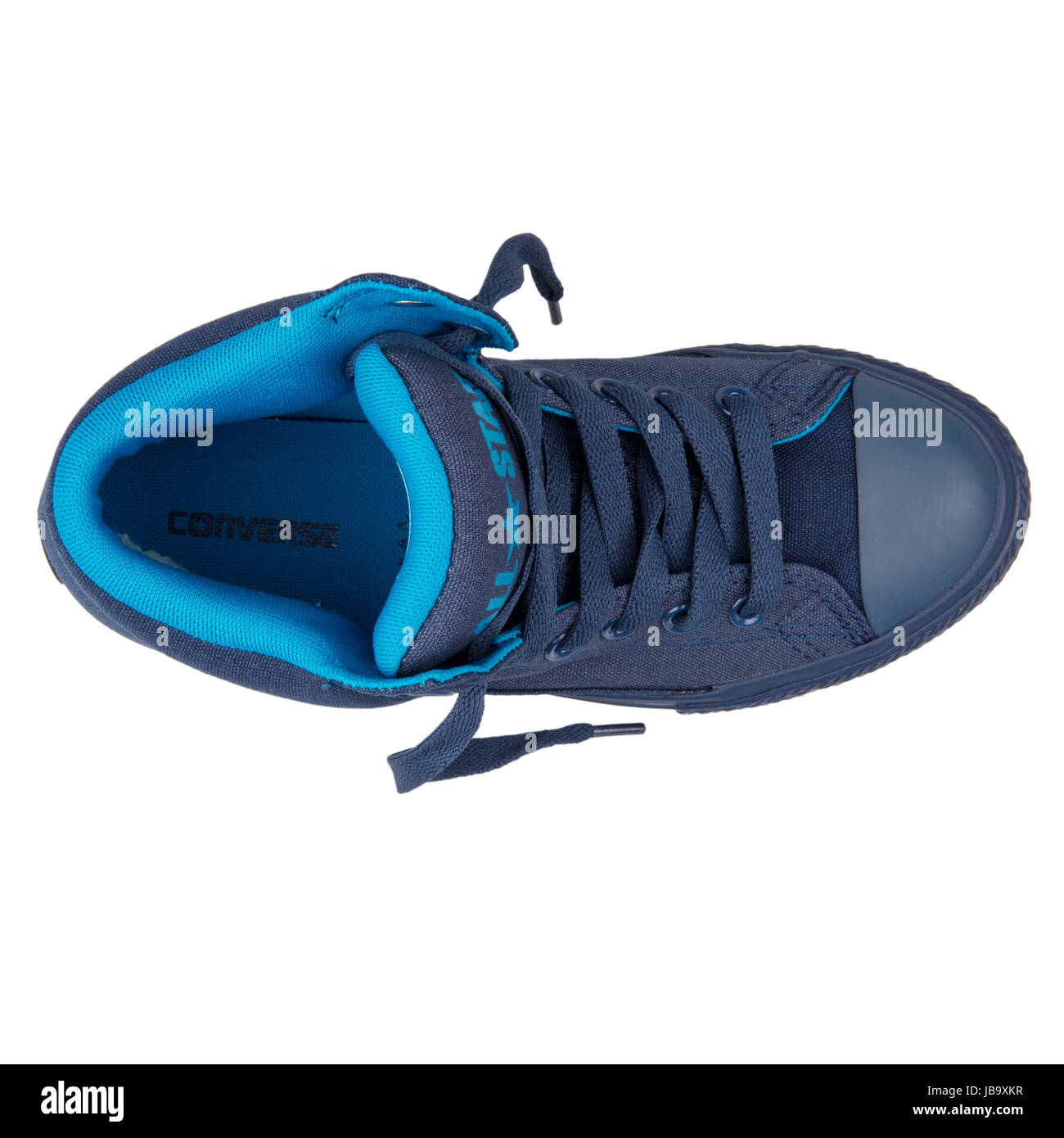 Converse Chuck Taylor All Star High Street Navy Cyan Blue Junior's ...