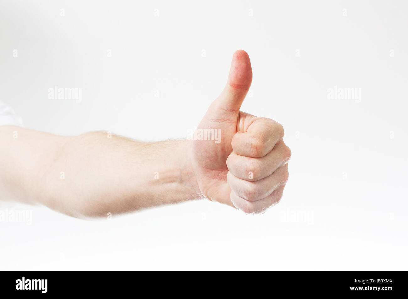 Man raising finger hi-res stock photography and images - Alamy