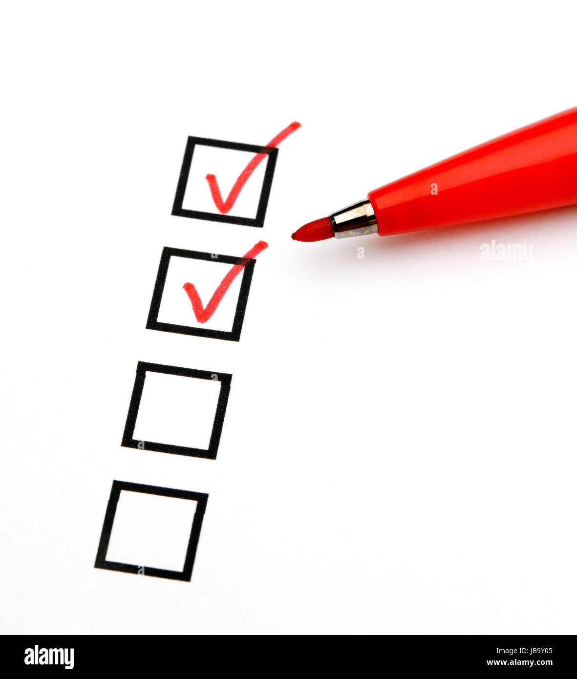 Checklists checklist check list choice hi-res stock photography and ...