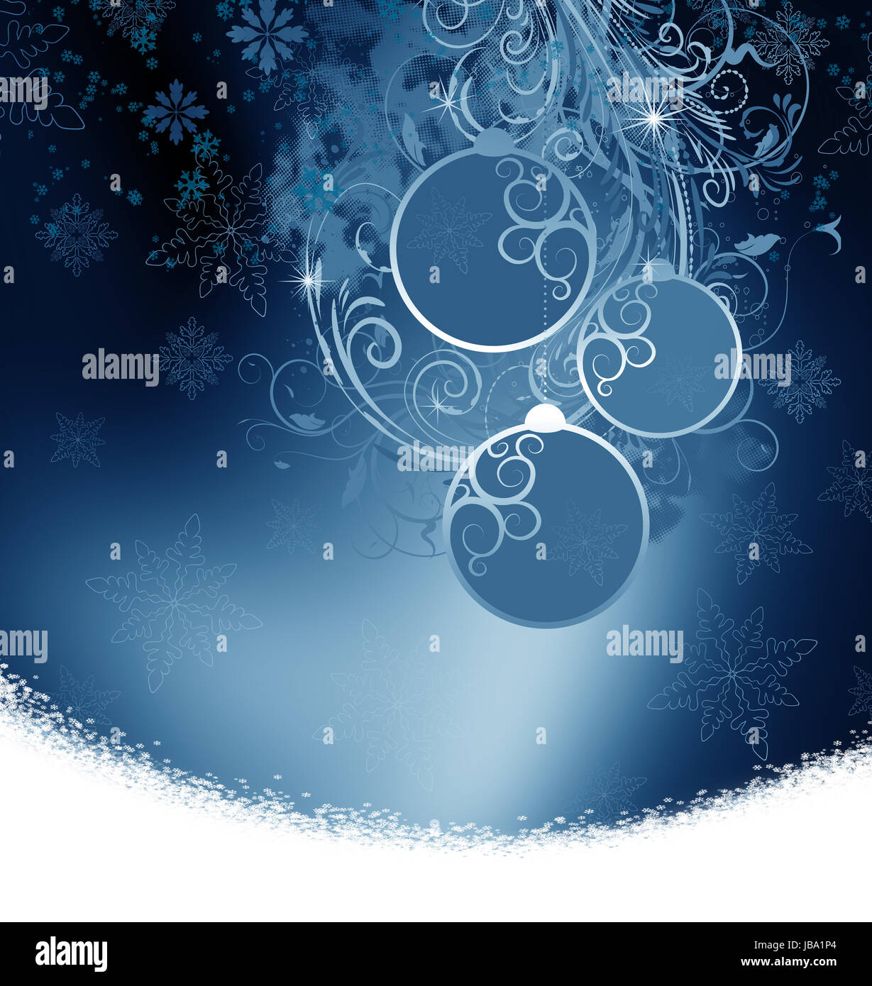 Bitmap Christmas design background with event balls Stock Photo - Alamy