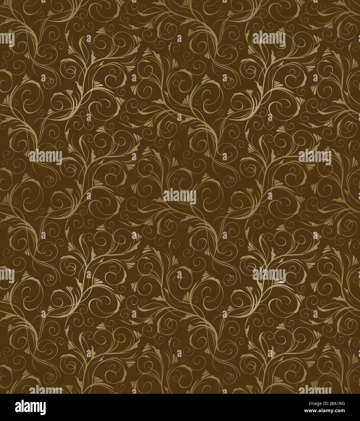 Seamless bitmap brown and gold beauty decorative floral ornament Stock ...