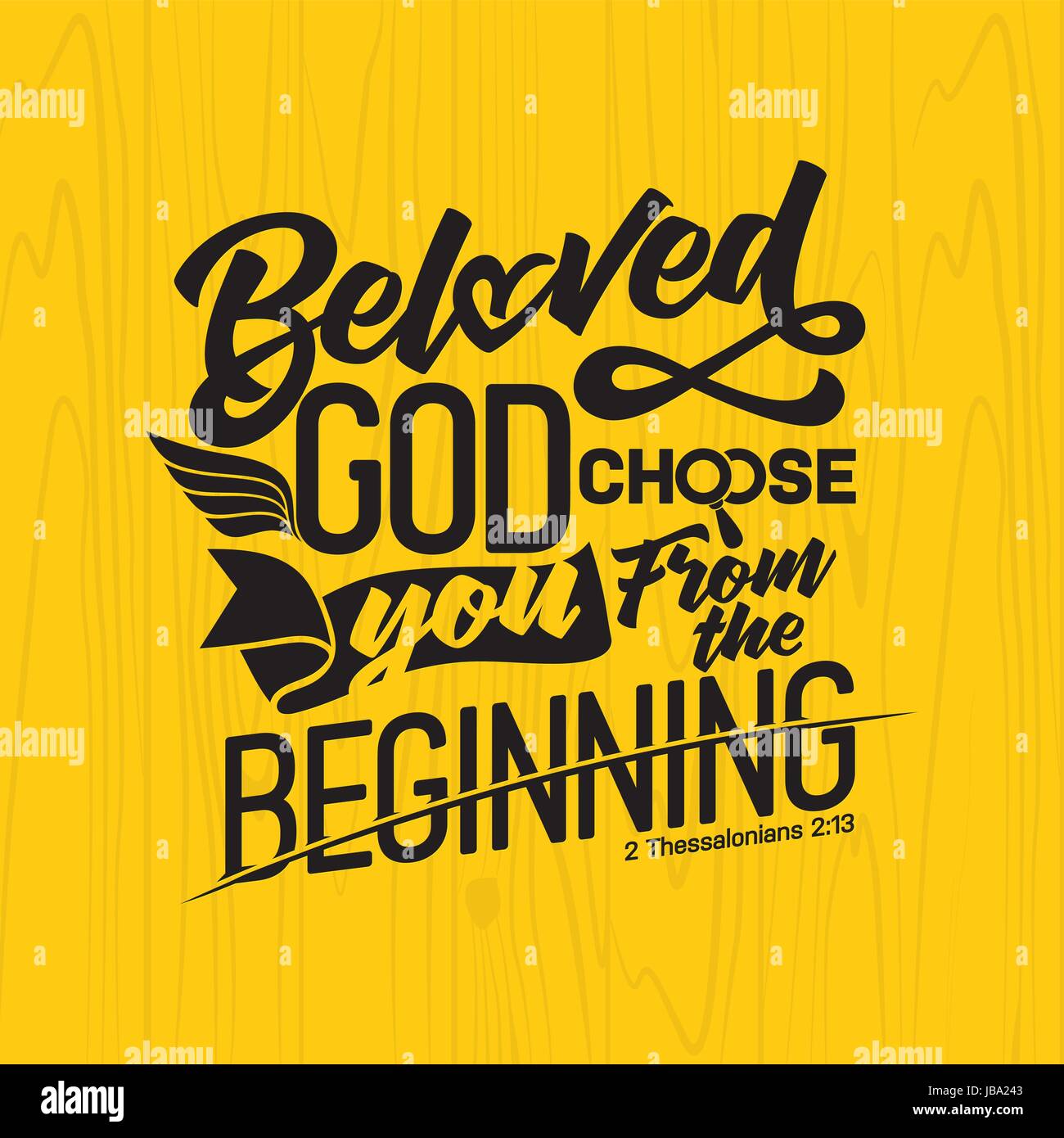 Bible lettering. Christian art. Beloved God choose you from the ...