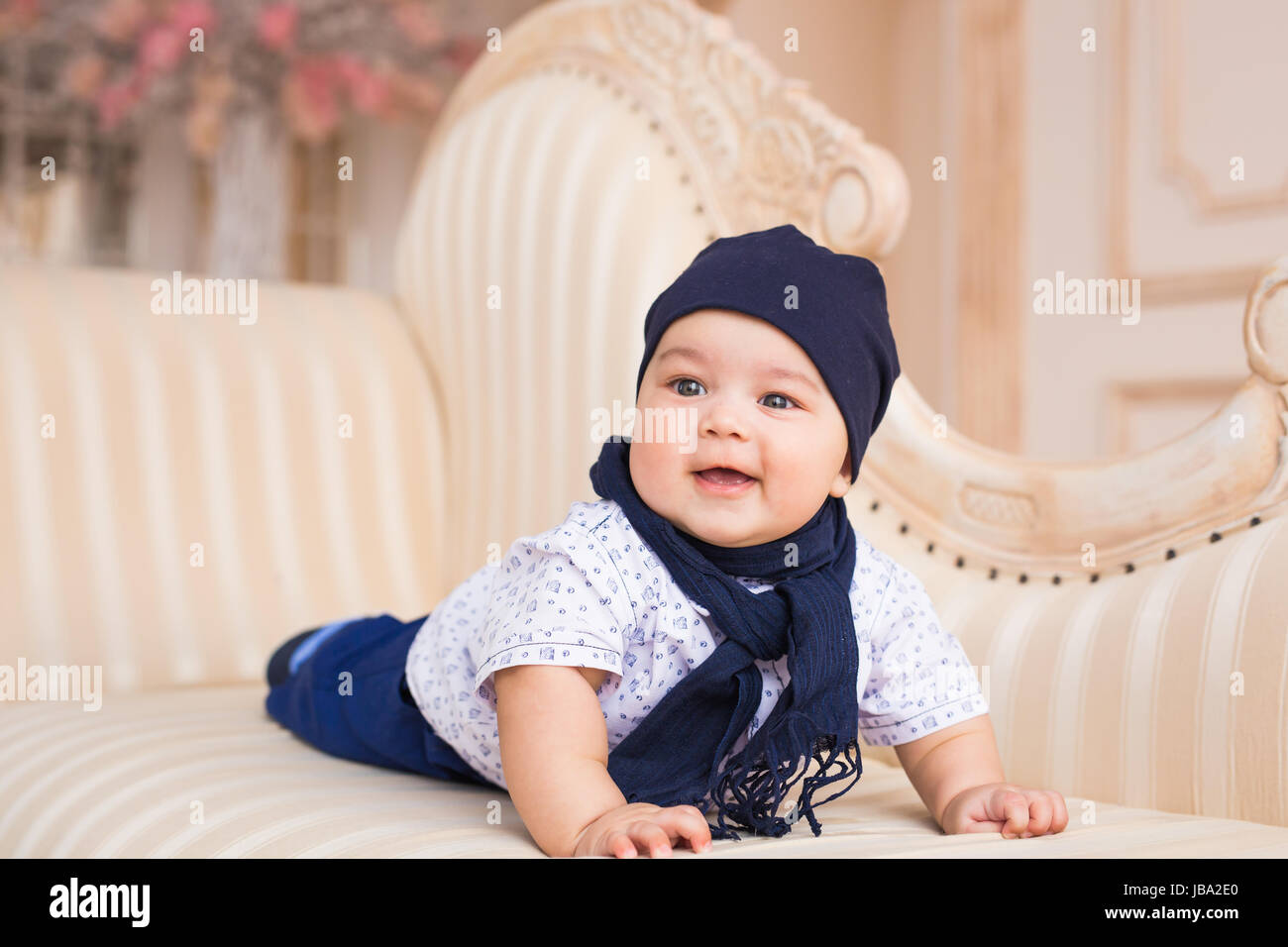 baby boy, 3 months old Stock Photo - Alamy