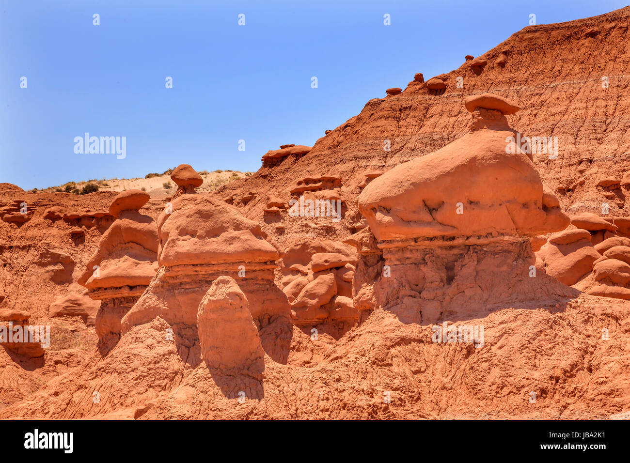Mushroom Shaped Hoodoos Goblin Valley State Park Rock Canyon San Rafael ...