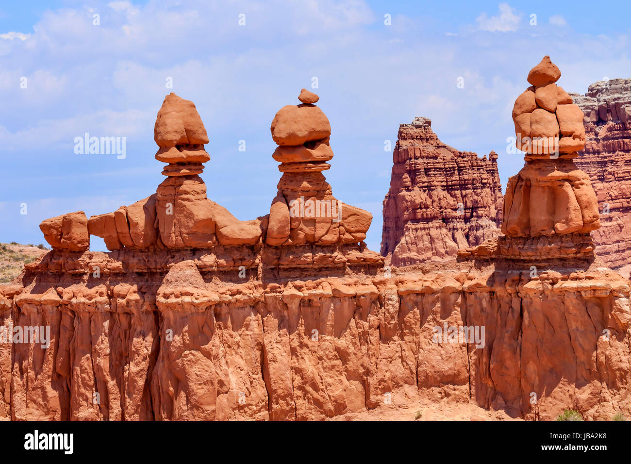 Three Sisters Hoodoos Goblin Valley State Park Rock Canyon San Rafael ...
