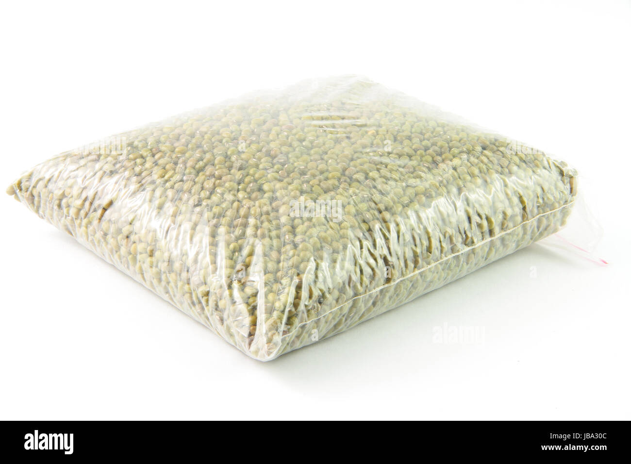 a pack of green beans with the pure white background Stock Photo - Alamy