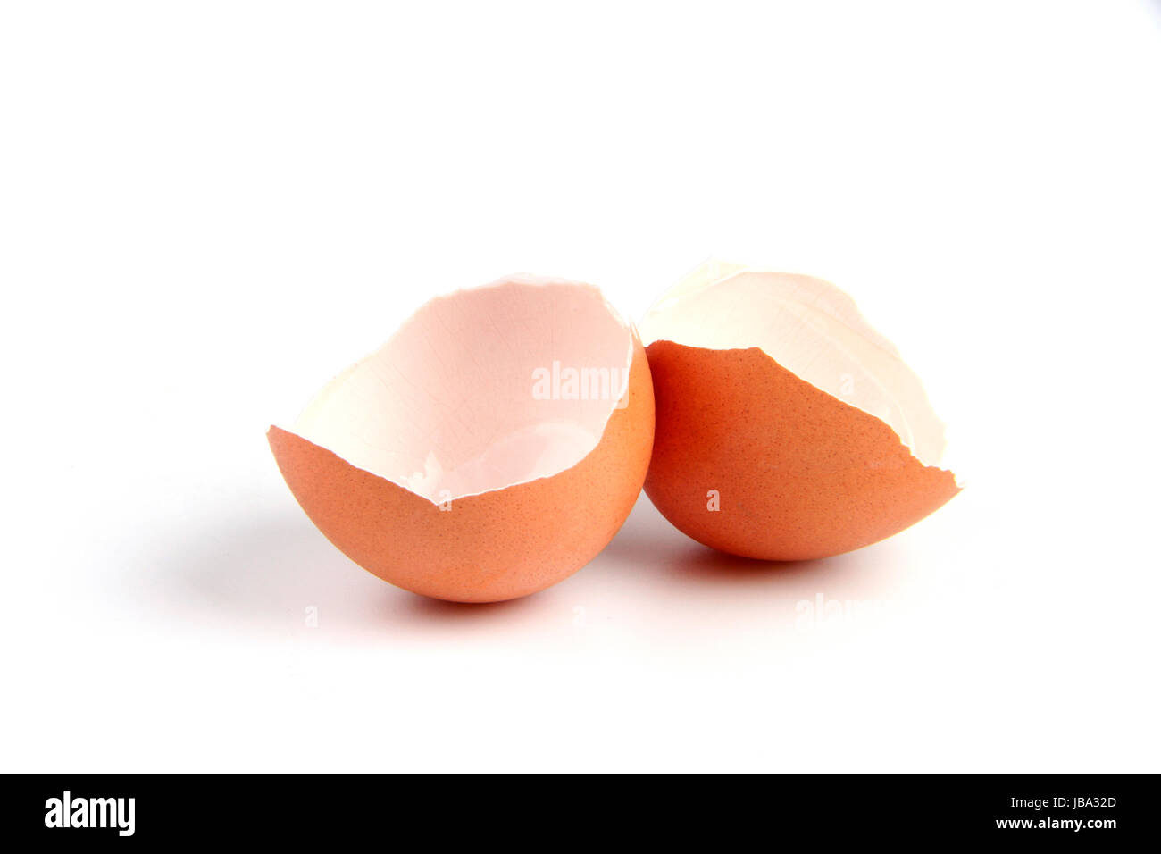 broken egg shell isolated on white background Stock Photo - Alamy