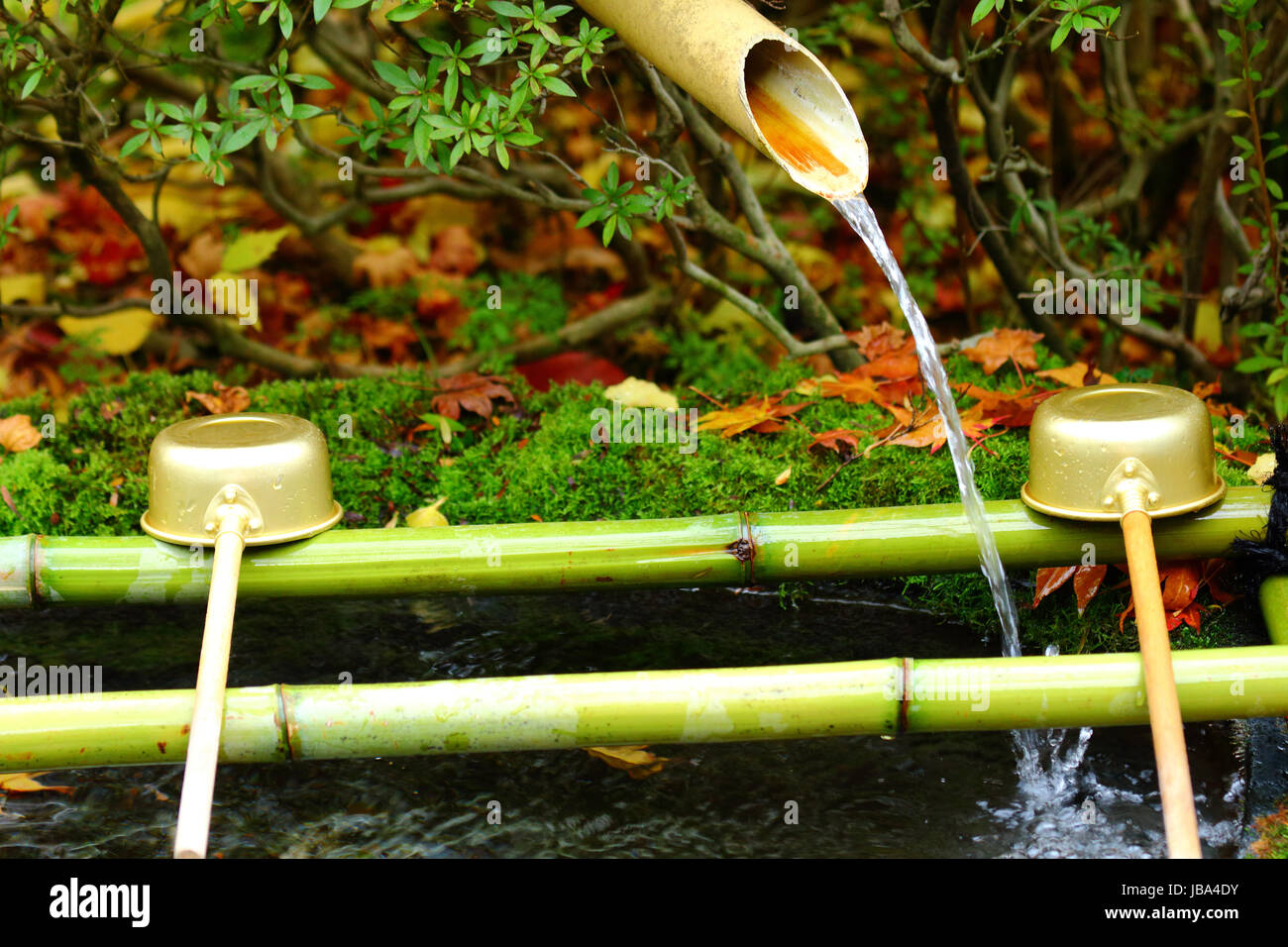 Ladle in Japanese temple Stock Photo - Alamy