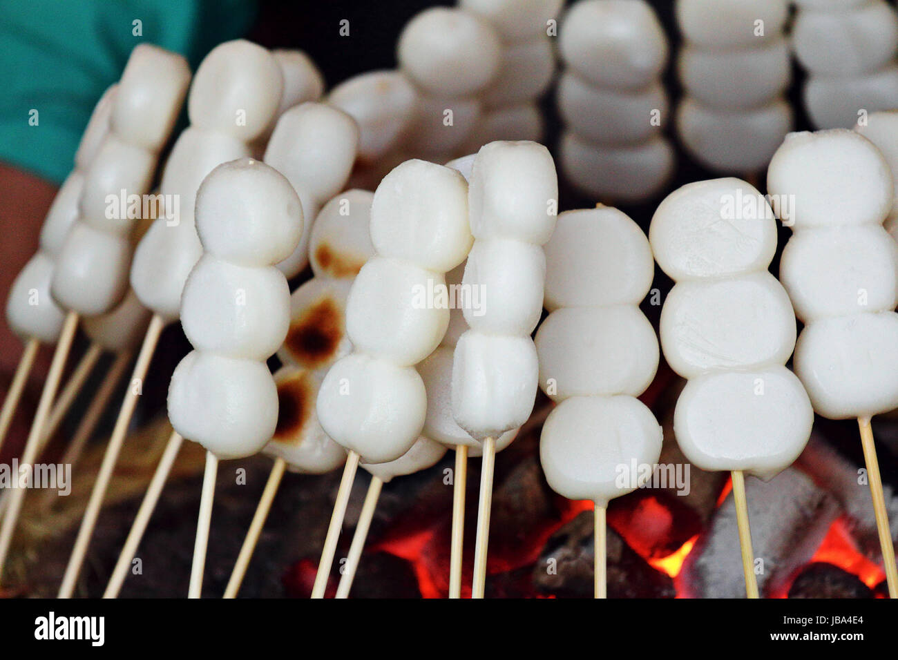 Japanese street food dango Stock Photo - Alamy