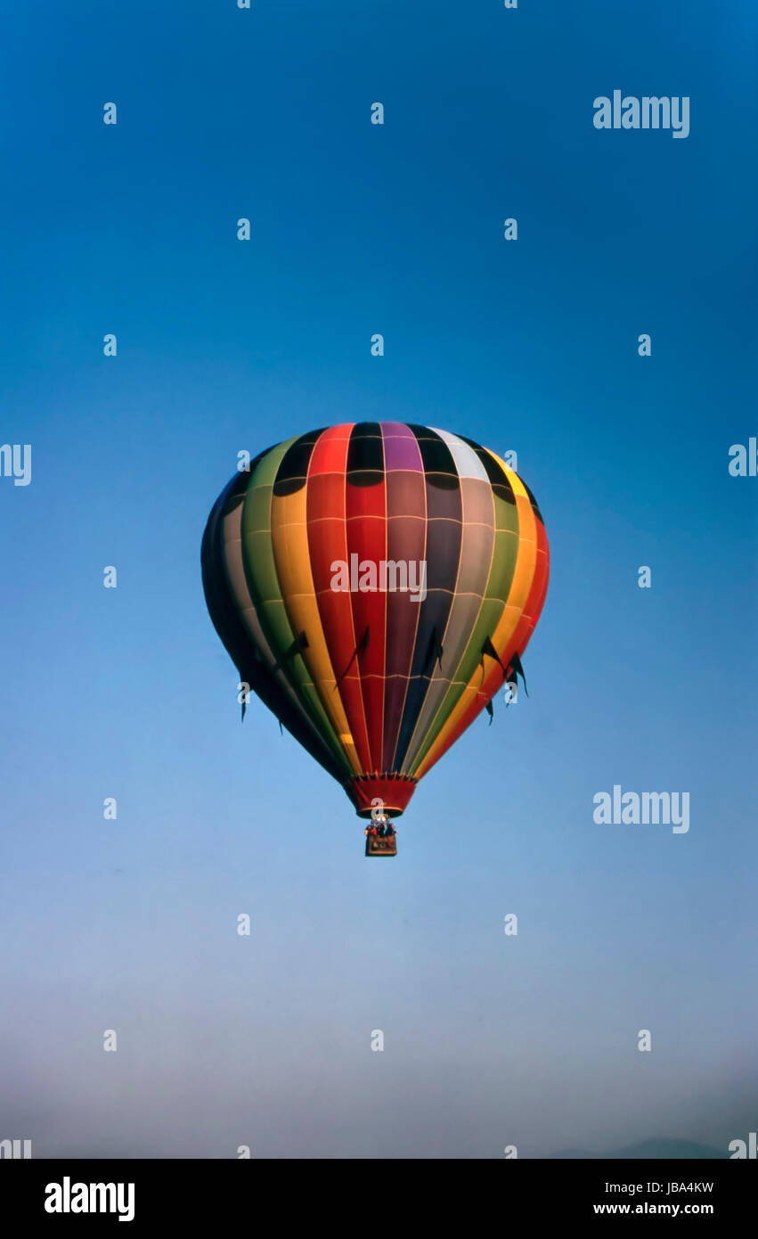 Hot Air Balloon flying over California Stock Photo - Alamy