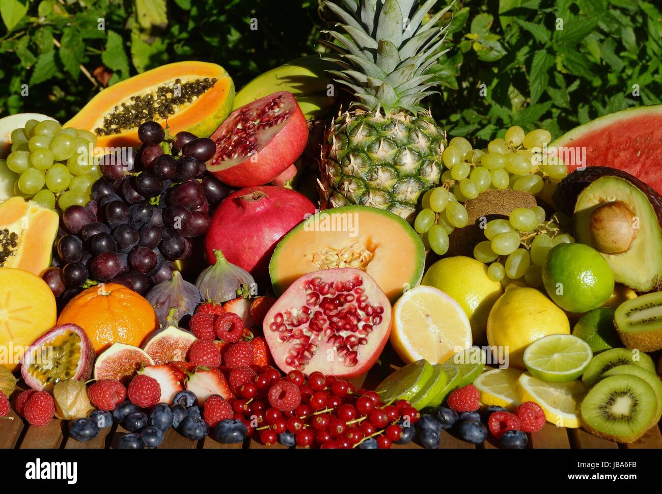 tropical fruit mix Stock Photo - Alamy