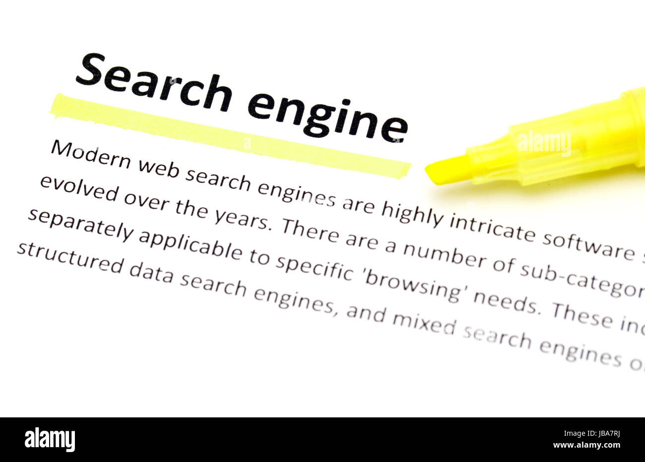 Definition of search engine Stock Photo - Alamy