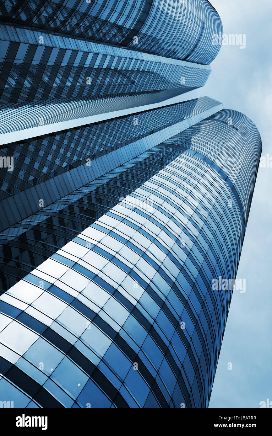 Low angle view of office building Stock Photo - Alamy