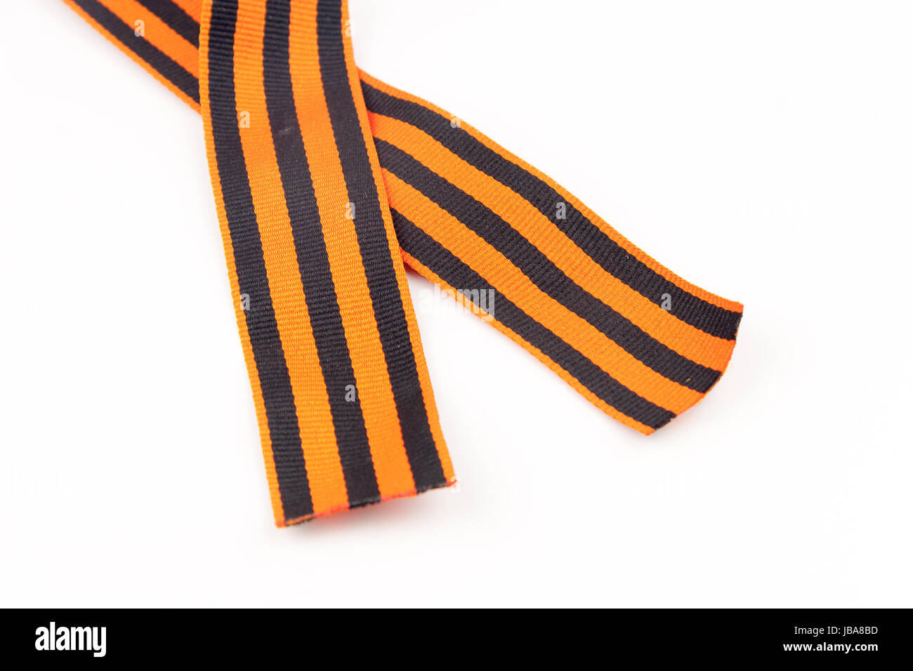 Ribbon of Saint George isolated on white background Stock Photo - Alamy
