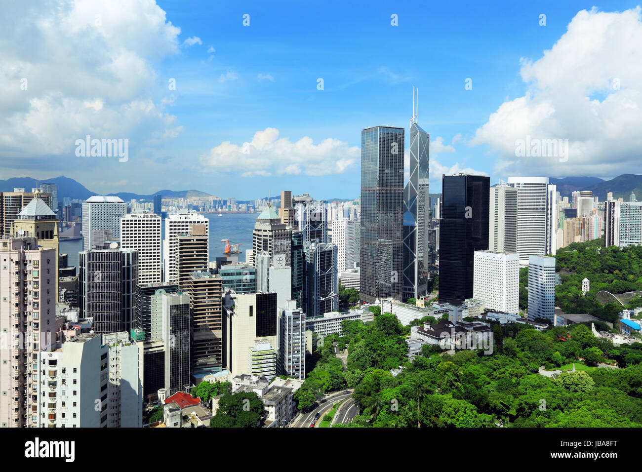 Hong Kong financial area Stock Photo - Alamy