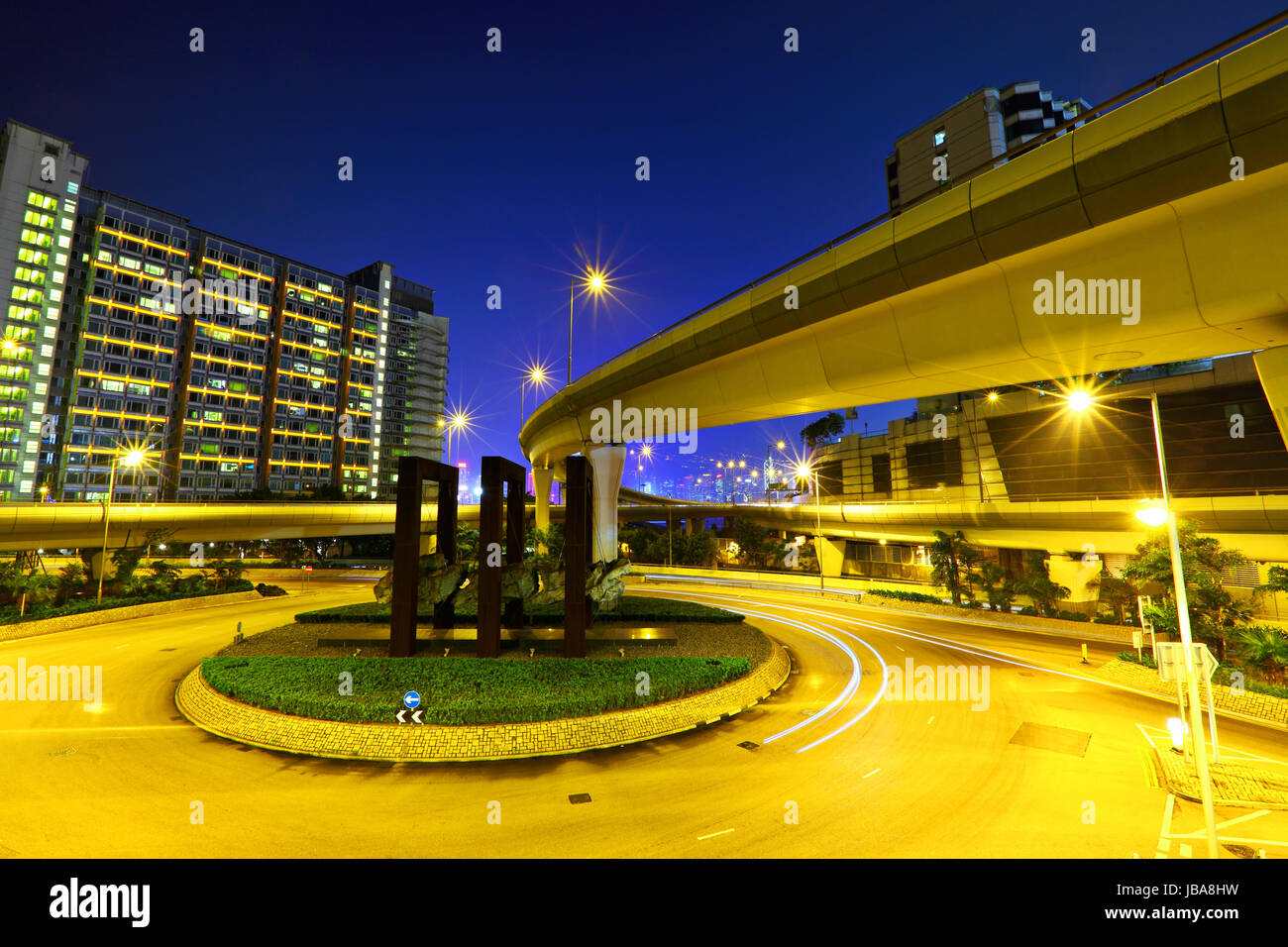 Road junction with freeway Stock Photo - Alamy