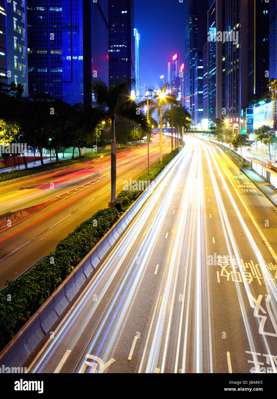 Busy traffic in city Stock Photo - Alamy