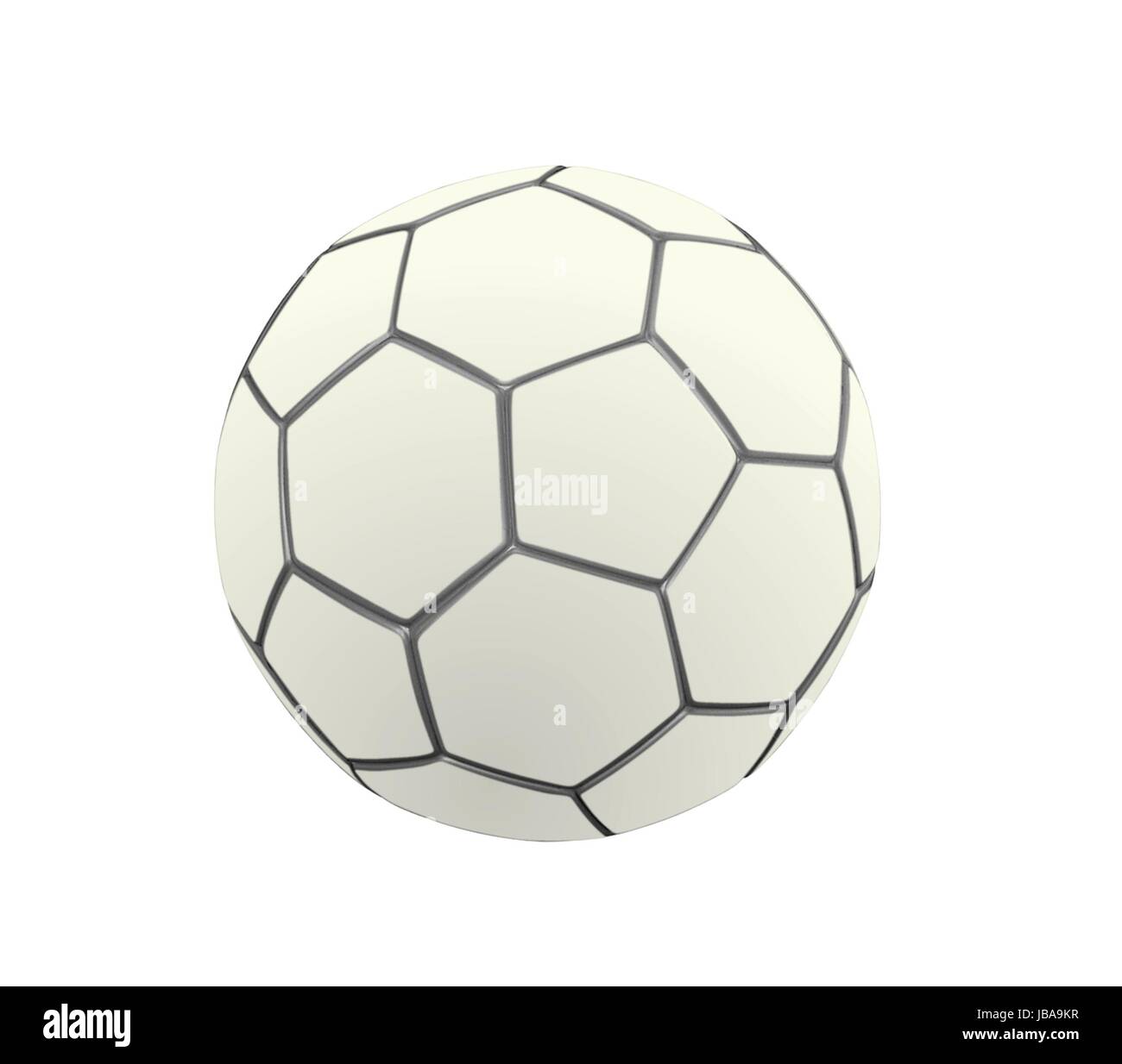 Soccer Ball in White Color Stock Photo - Alamy
