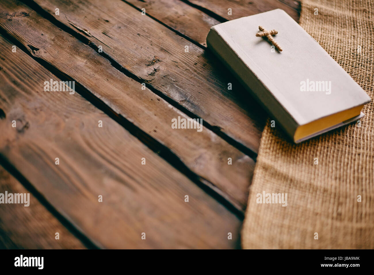 Image of the Holy Writ on wooden background Stock Photo - Alamy