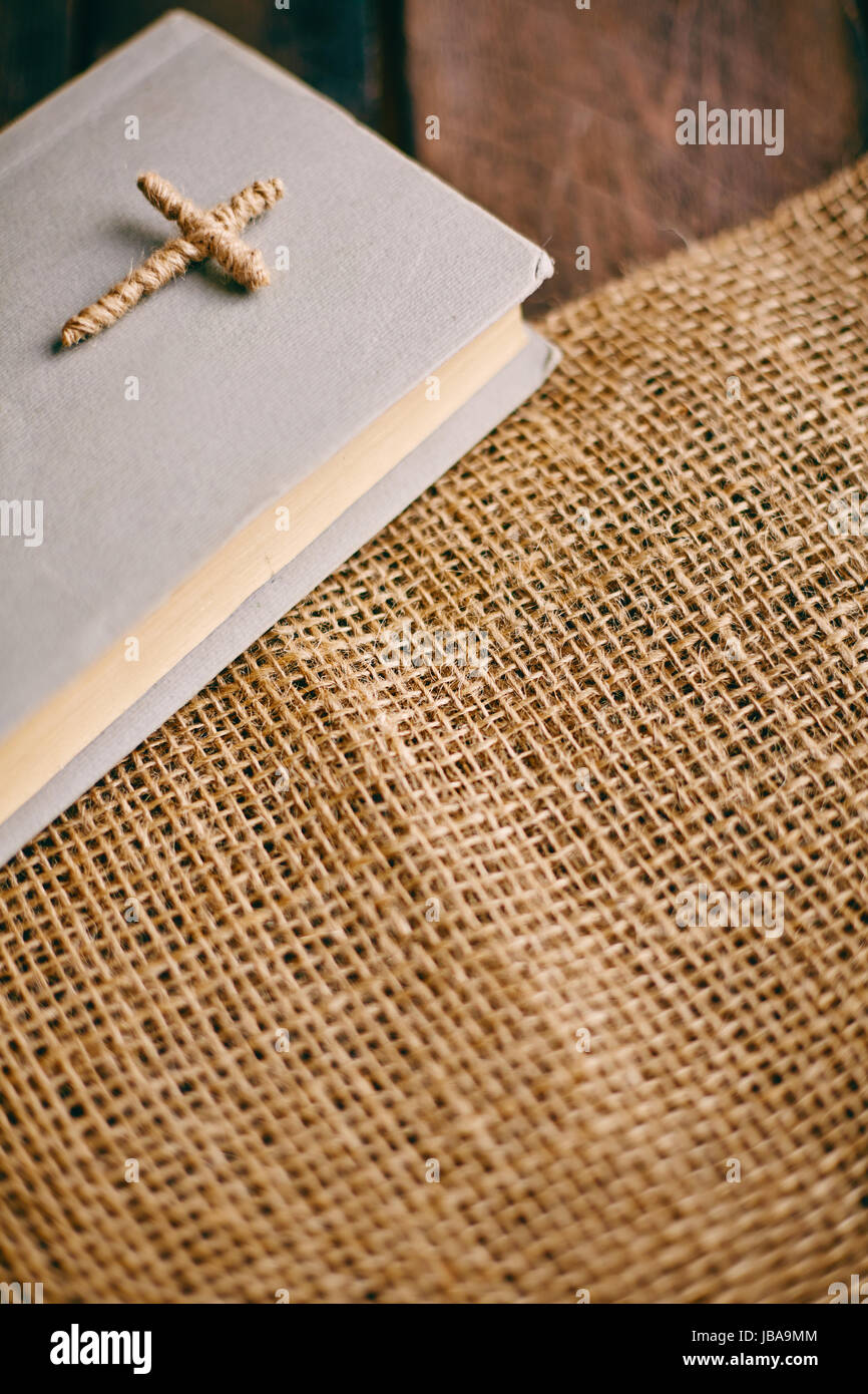 Image of the Holy Writ on wooden background Stock Photo - Alamy