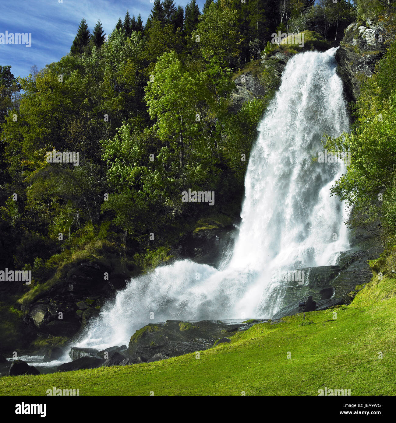 Skeie Waterfall, Norway Stock Photo - Alamy
